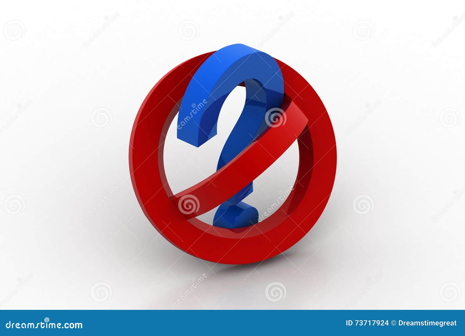 Question Mark in Banned Sign Stock Illustration - Illustration of ...