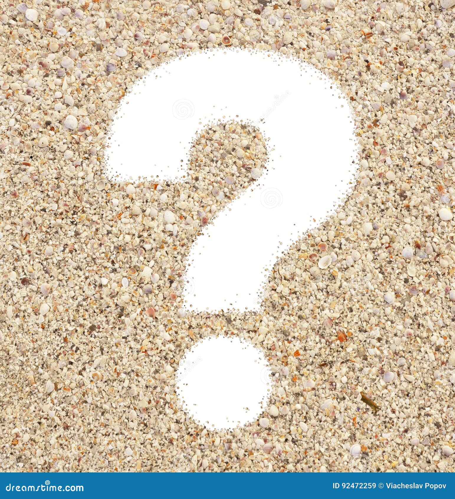 The Question Mark from Beach Sand Stock Image - Image of border ...
