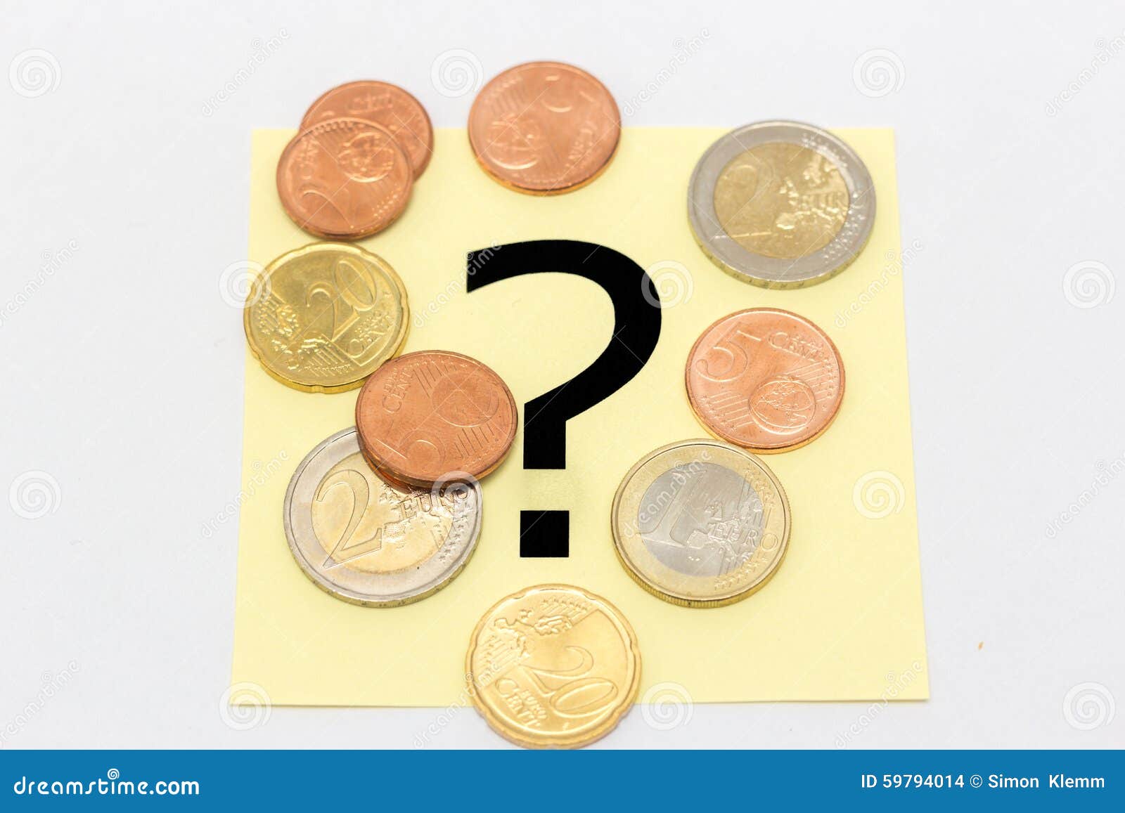 Question Mark Behind the Money Stock Photo - Image of mitigate ...