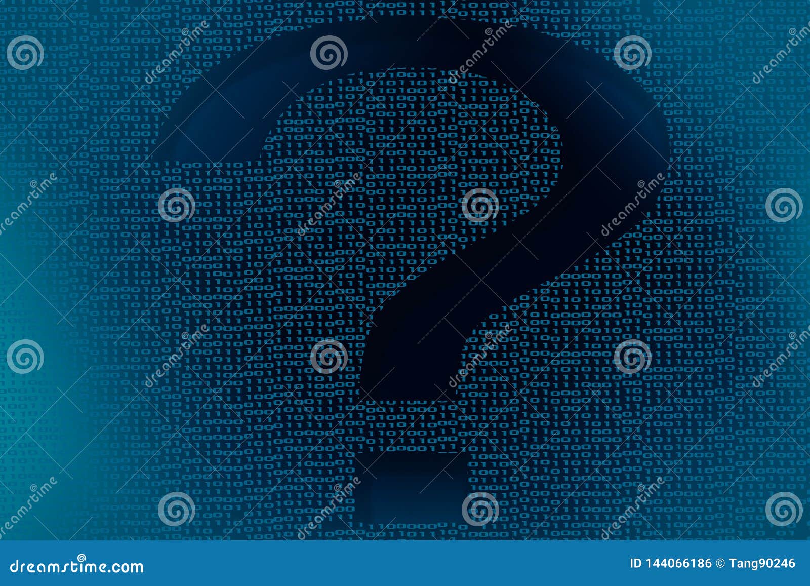 Question Mark with Binary Digital Code Stock Illustration ... Question Mark with Binary Digital Code Stock Illustration ...