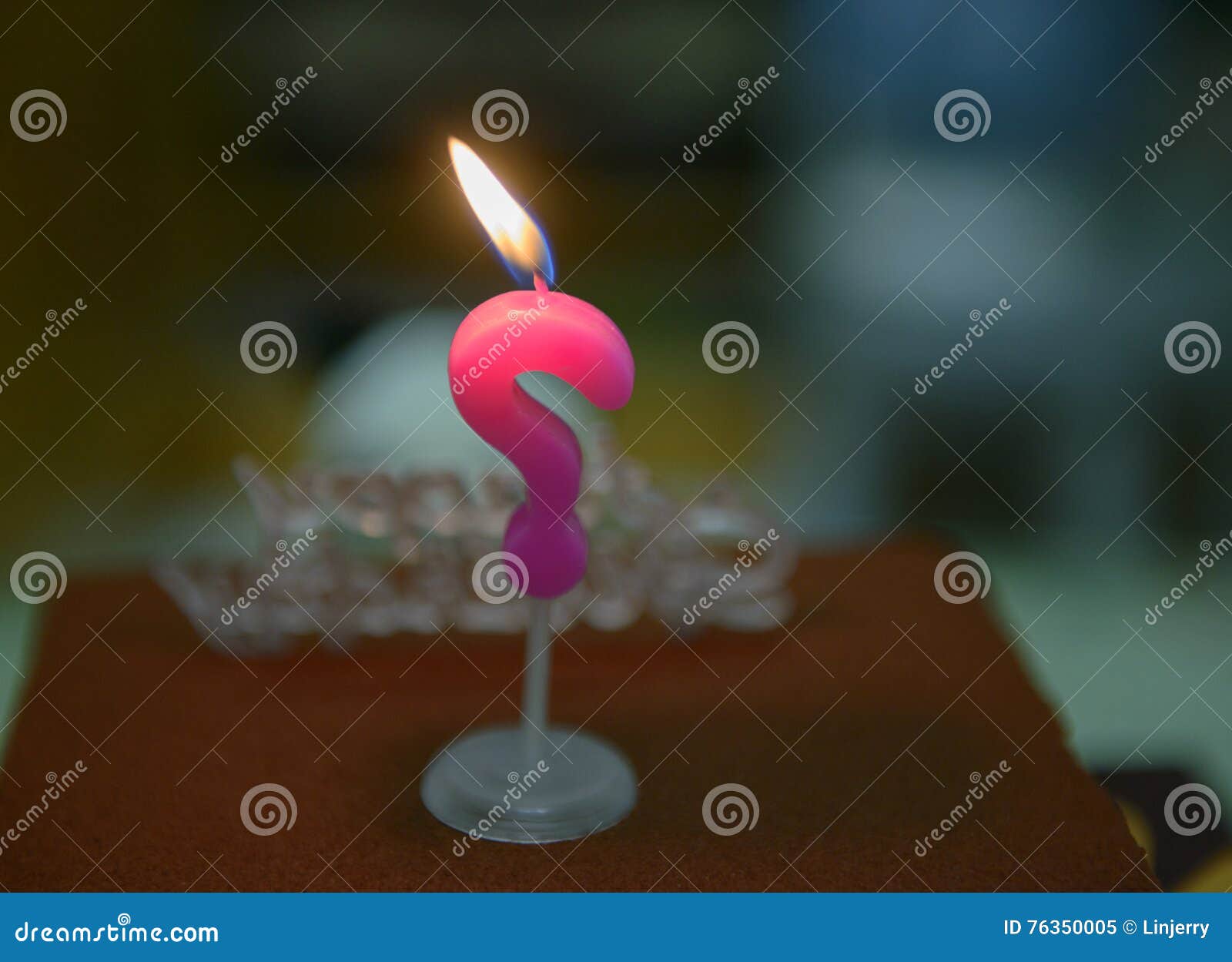 Question Mark Birthday Candle Stock Image - Image of celebrate, eating ...