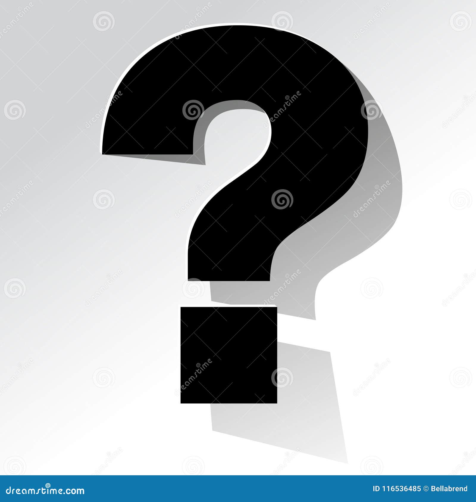 Question Mark Black on a White Background Stock Vector - Illustration ...