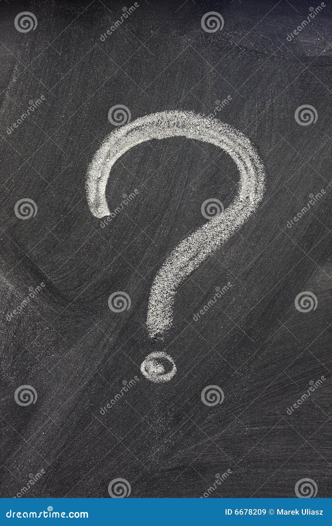 Question Mark on a Blackboard Stock Image - Image of smudge, chalk: 6678209