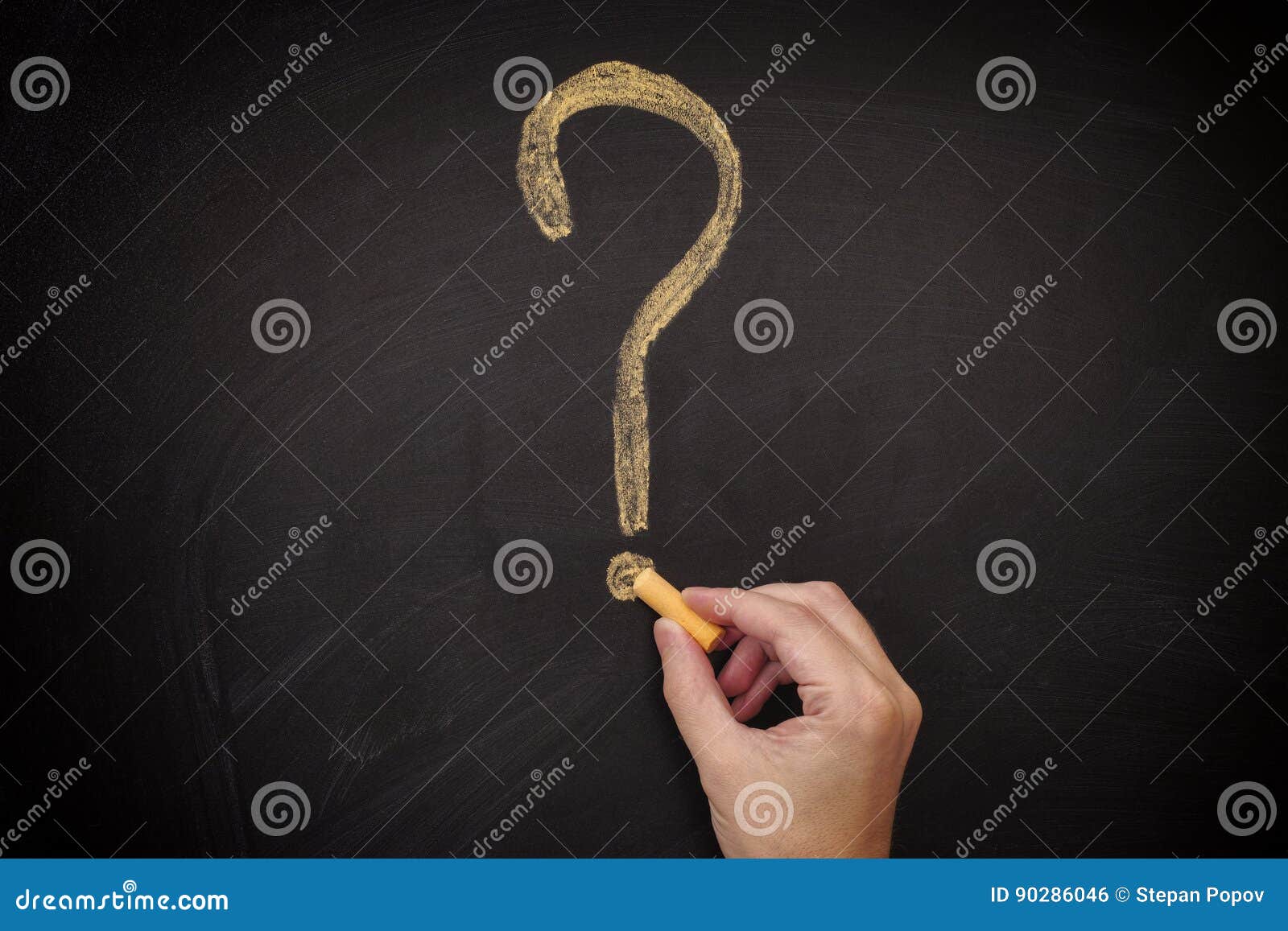 Question Mark on Blackboard Stock Photo - Image of chalkboard ...