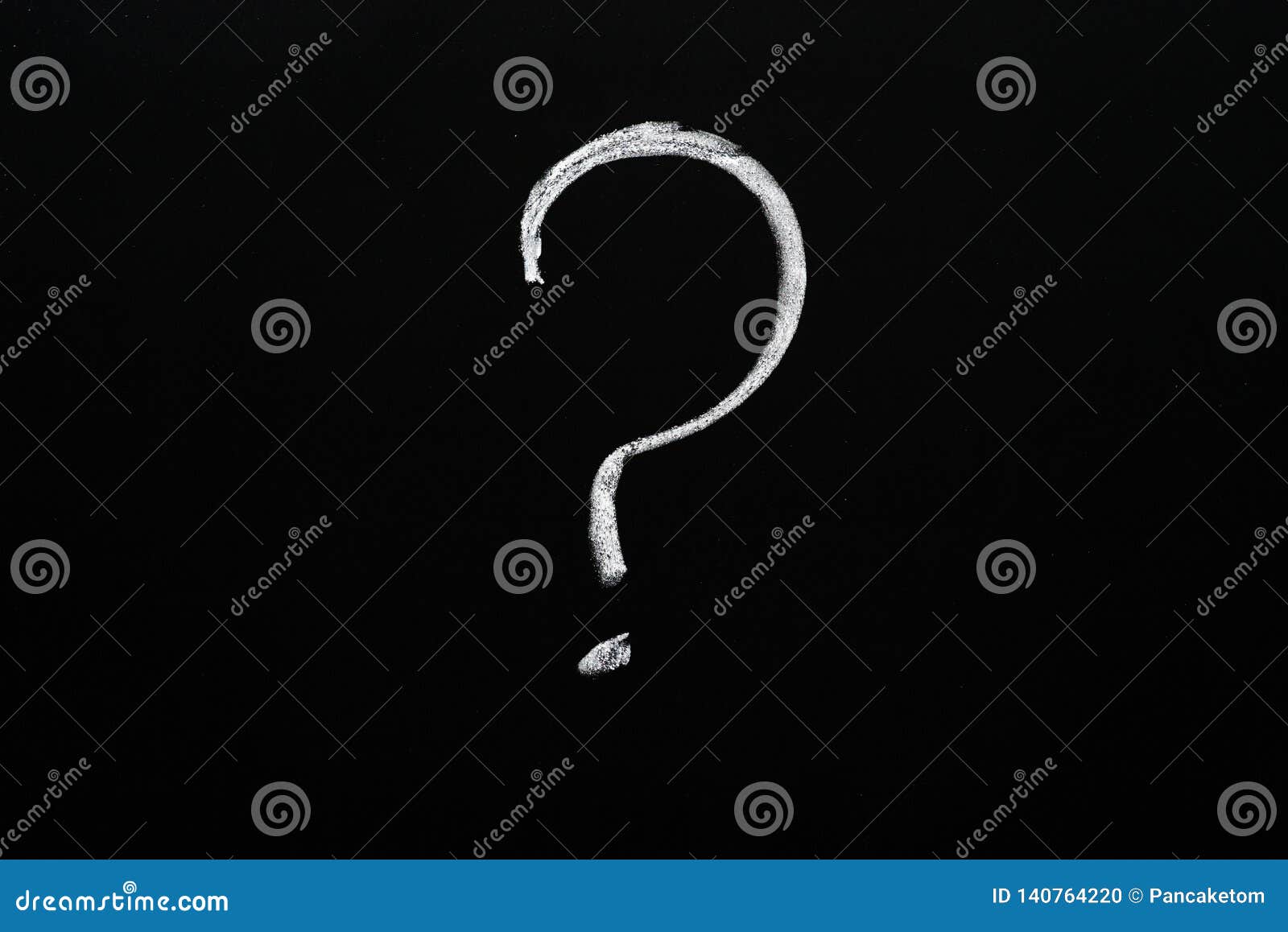Question Mark ? on Blackboard Stock Photo - Image of hand, black: 140764220