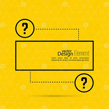 Question Mark Blank Template. Stock Vector - Illustration of ...