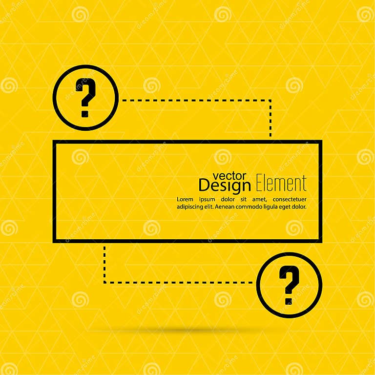 Question Mark Blank Template. Stock Vector - Illustration of ...
