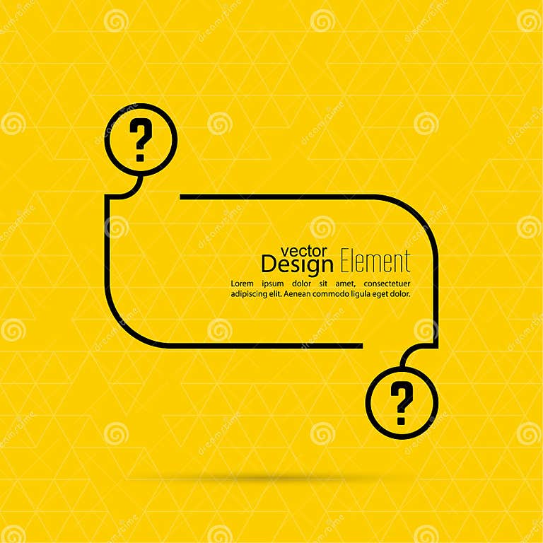 Question Mark Blank Template. Stock Vector - Illustration of mark ...
