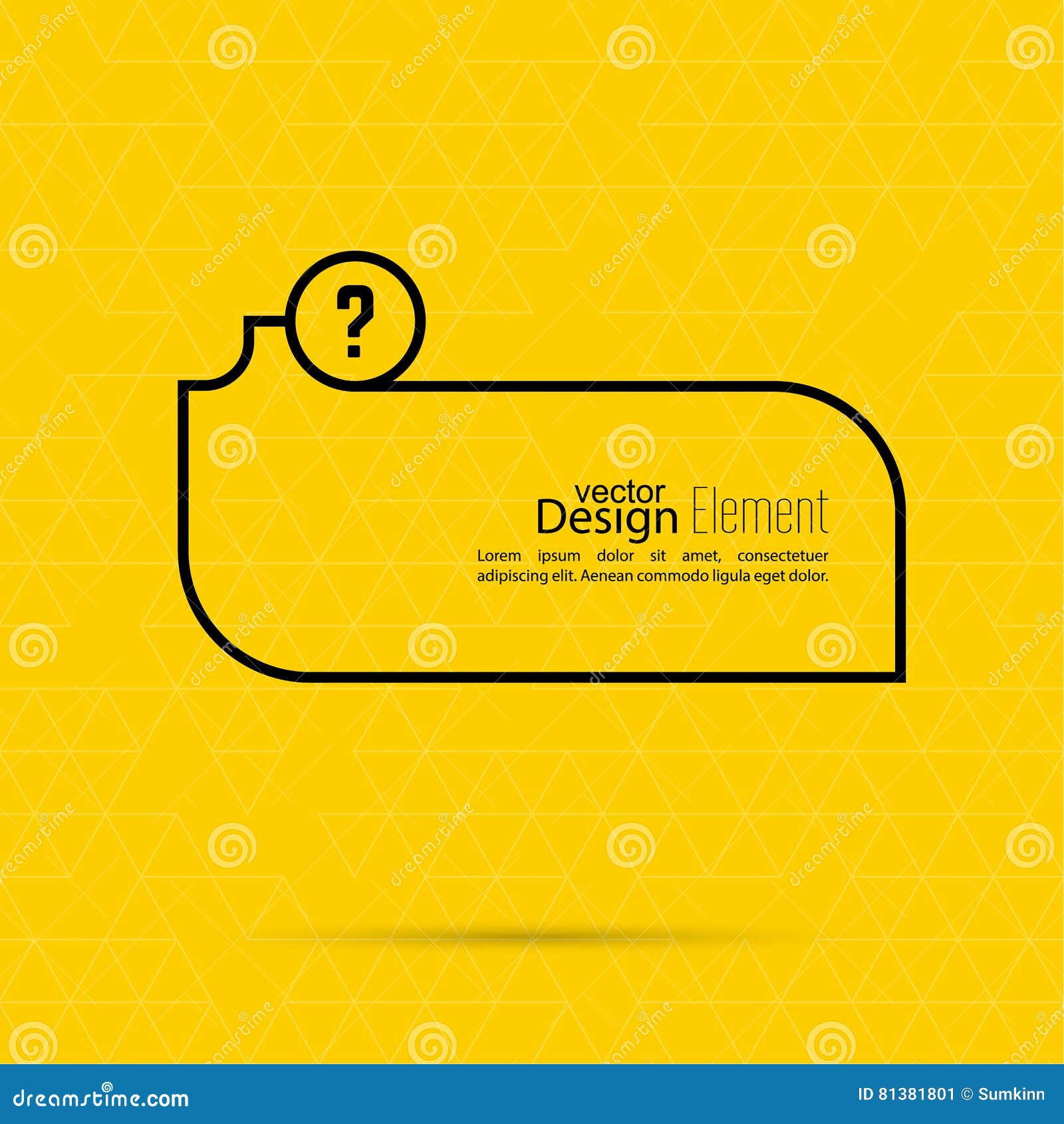 Question Mark Blank Template. Stock Vector - Illustration of query ...