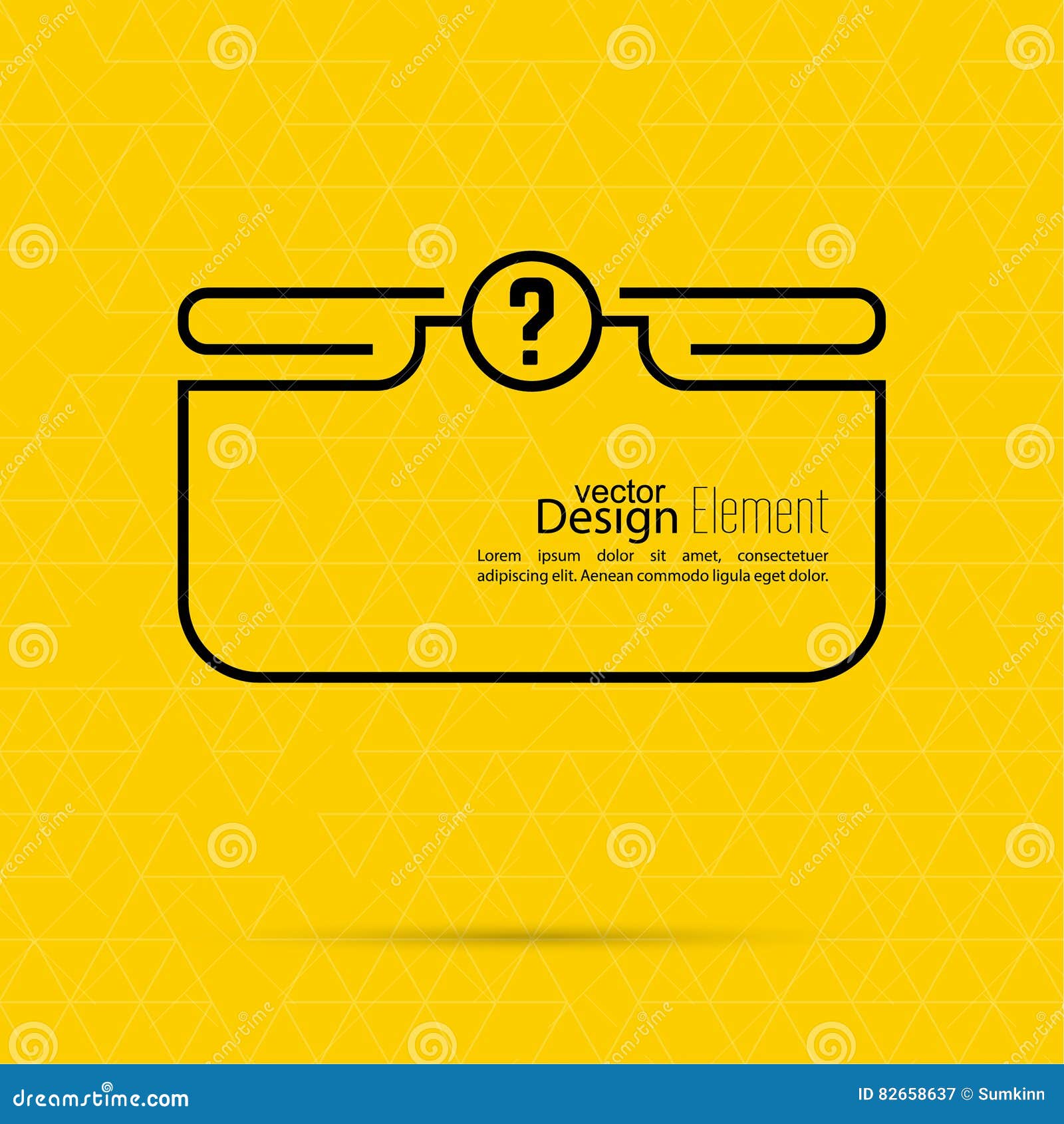 Question Mark Blank Template. Stock Vector - Illustration of confuse ...