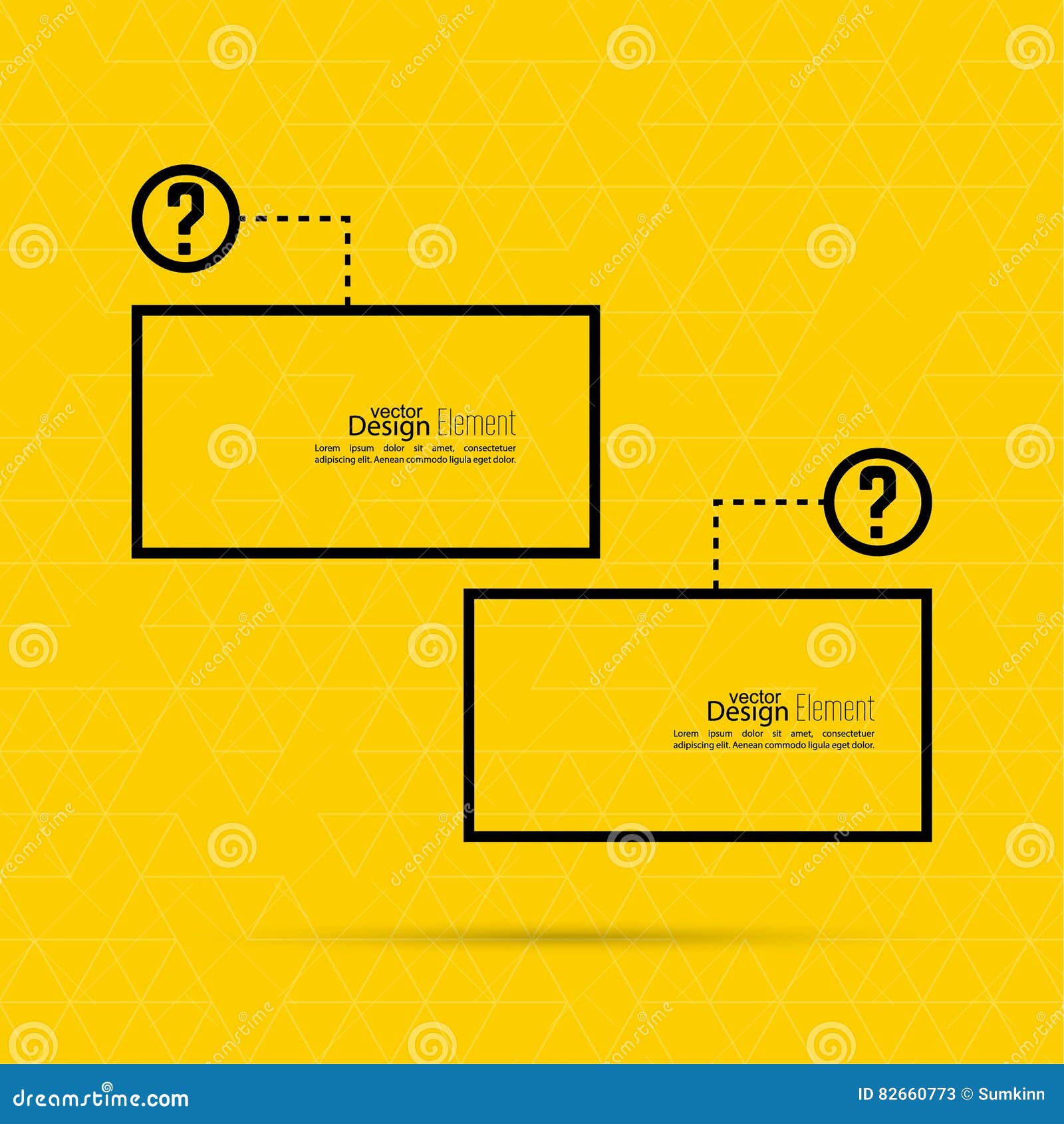 Question Mark Blank Template. Stock Vector - Illustration of frequently ...