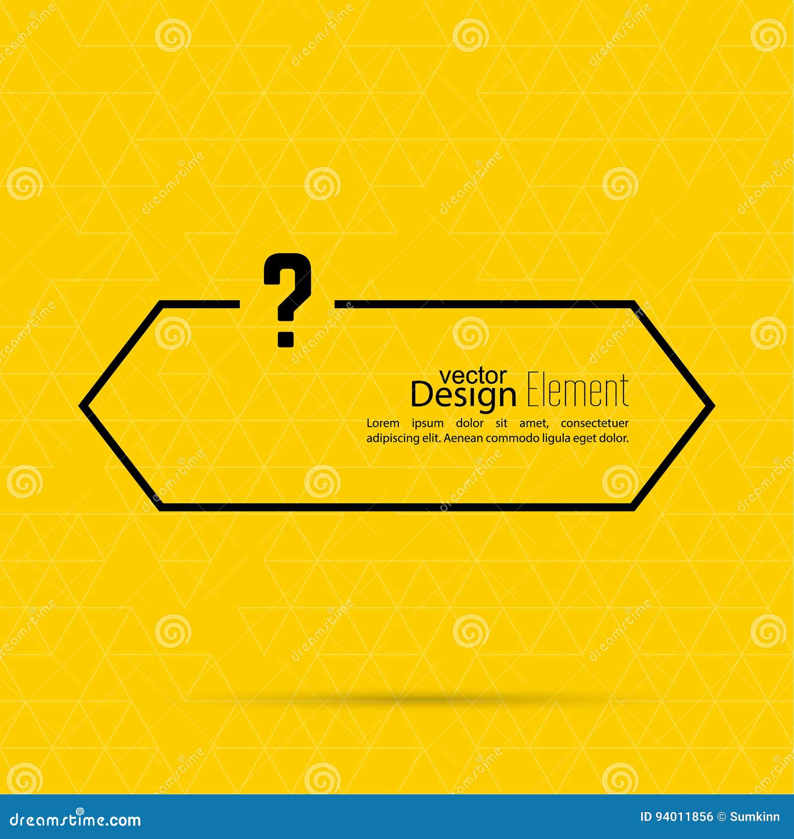 Question Mark Blank Template. Stock Vector - Illustration of blank ...