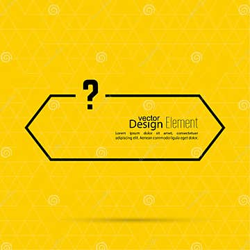 Question Mark Blank Template. Stock Vector - Illustration of blank ...