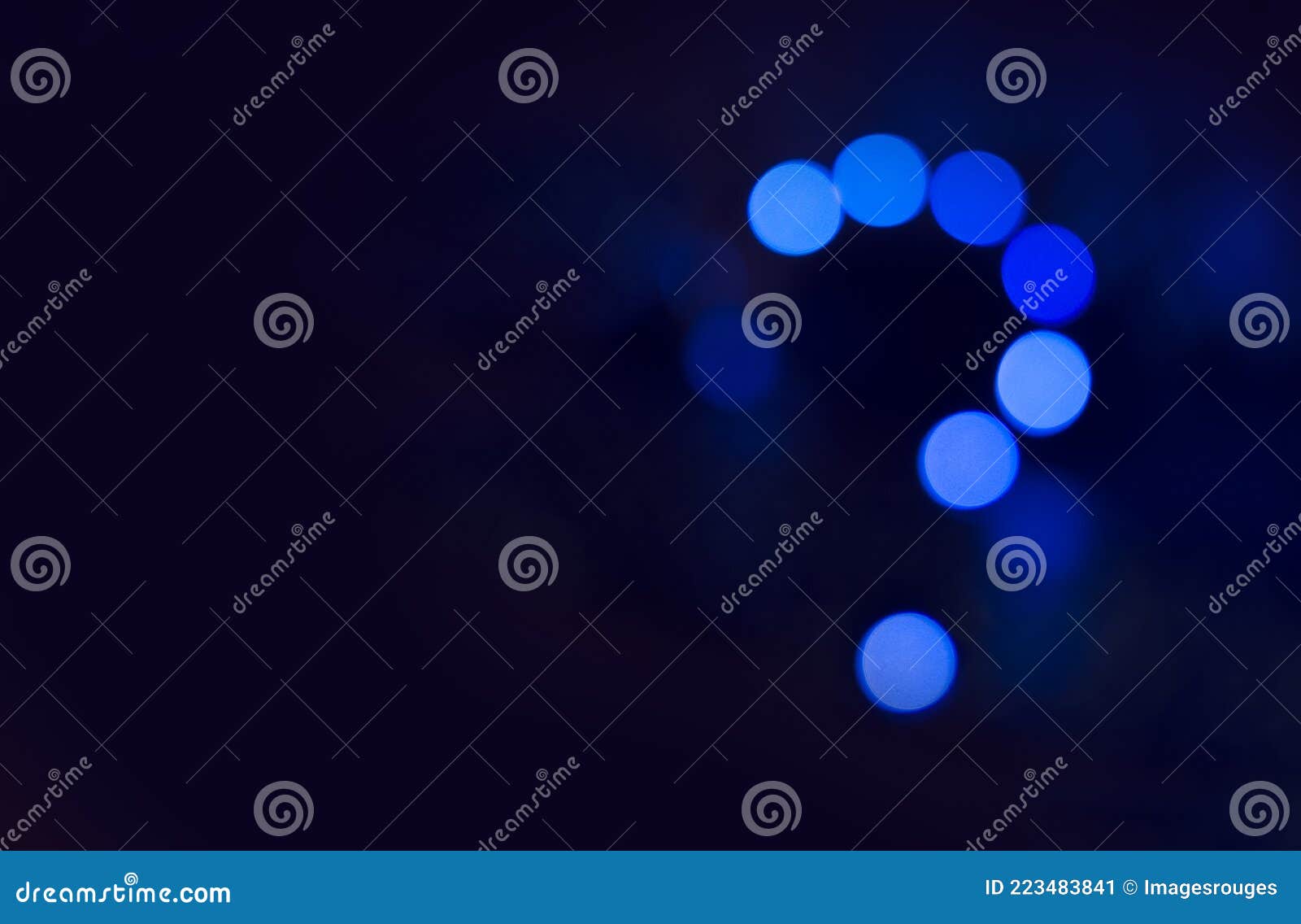 Question Mark in Blue Abstract Light Background Stock Image - Image of ...