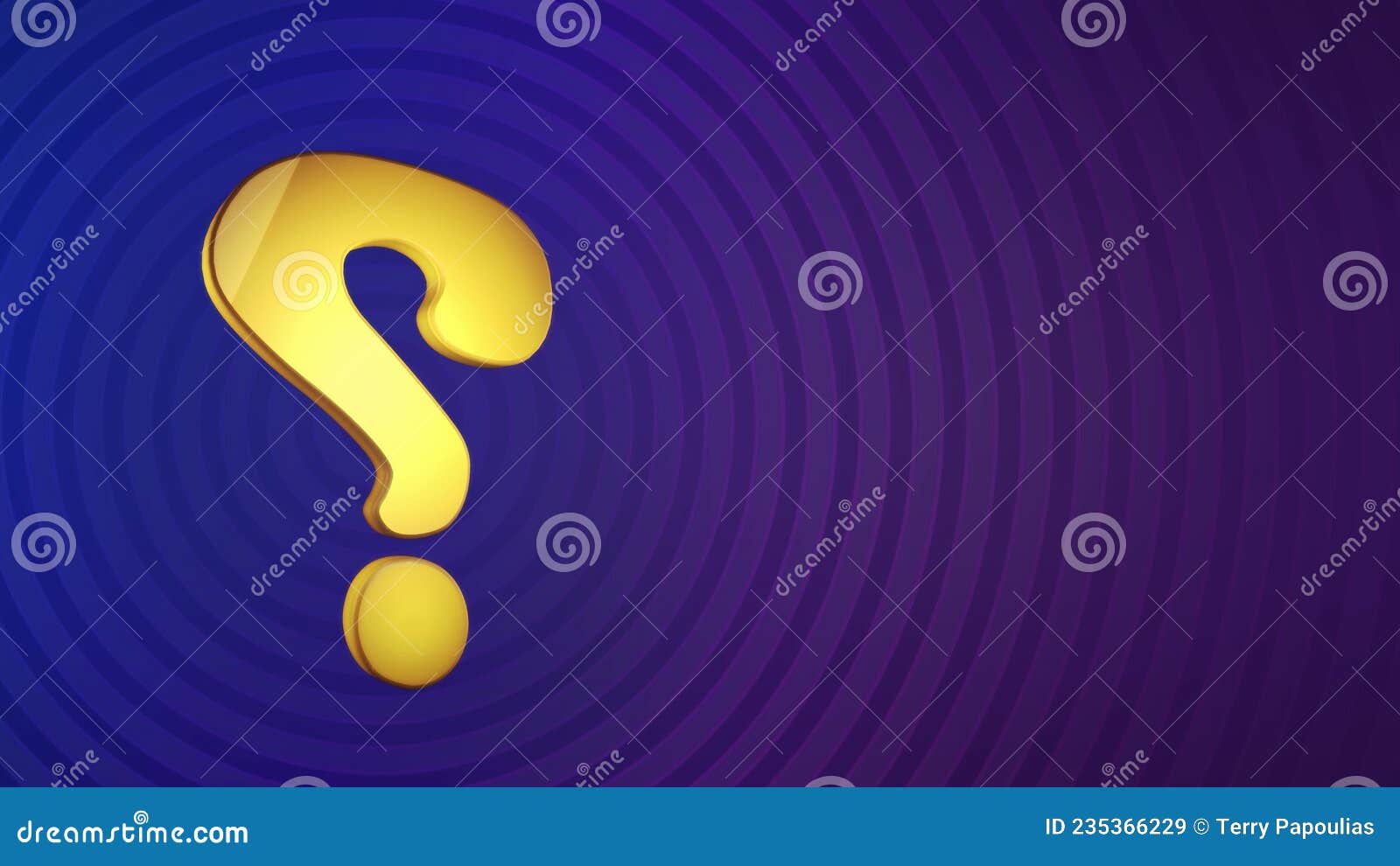 Question Mark on a Blue Background Stock Video - Video of asking, gold ...