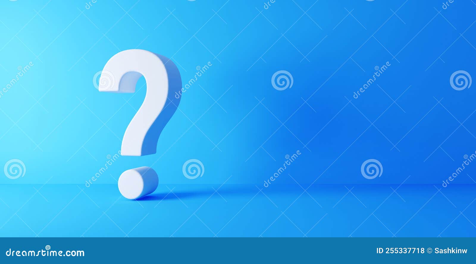 Question Mark on Blue Background Stock Illustration - Illustration of ...