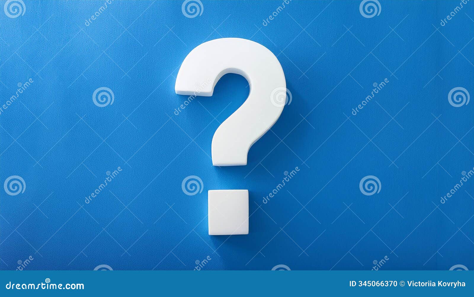 Question Mark on Blue Background. 3D Rendering. FAQ and QA Stock Illustration - Illustration of ...