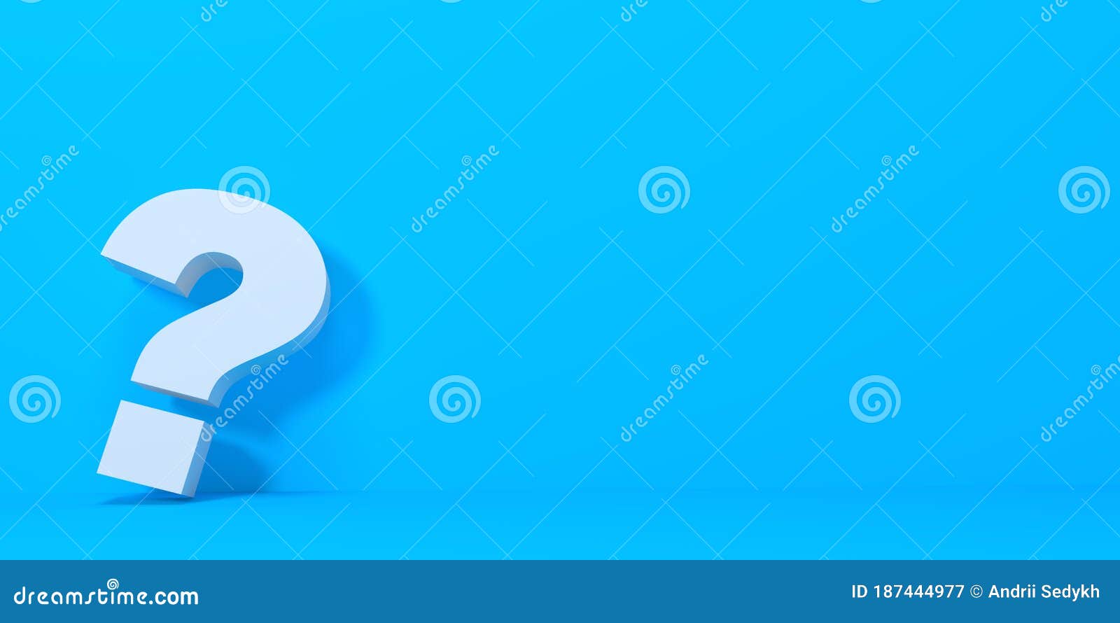 Question Mark on Blue Background Stock Illustration - Illustration of ...
