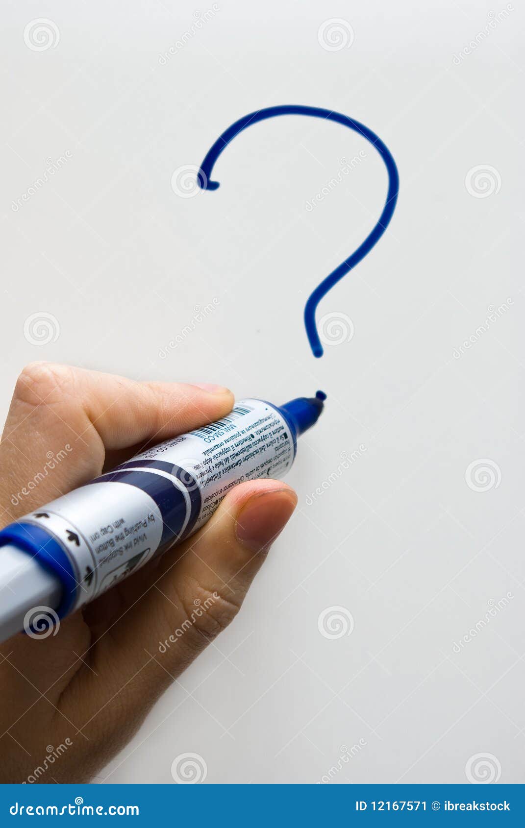 Question Mark on Board Written by Human Hand Stock Image - Image of ...