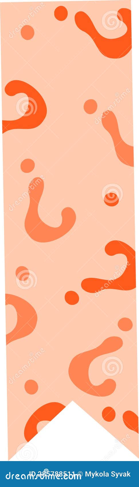 Question Mark Bookmark Stripe Stock Vector - Illustration of swirl ...