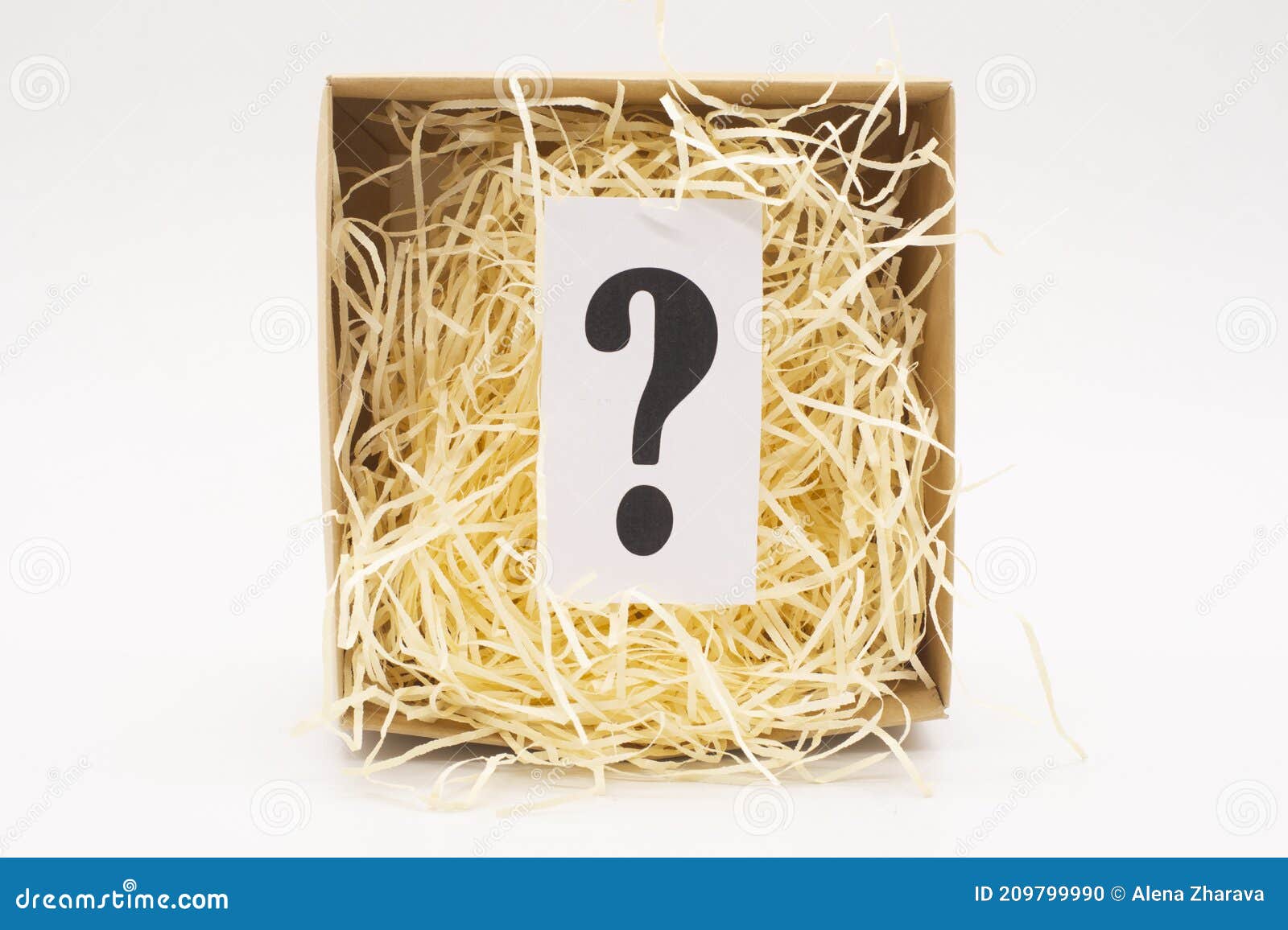 Question Mark in the Box on White Background. Question Mark Stock Photo ...