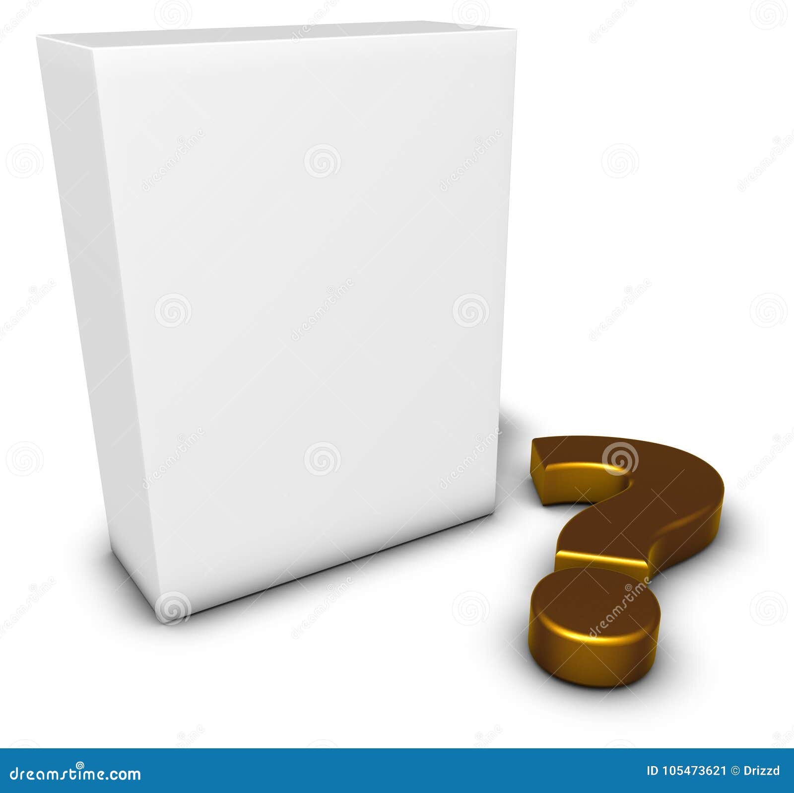 Question mark and box stock illustration. Illustration of icon - 105473621