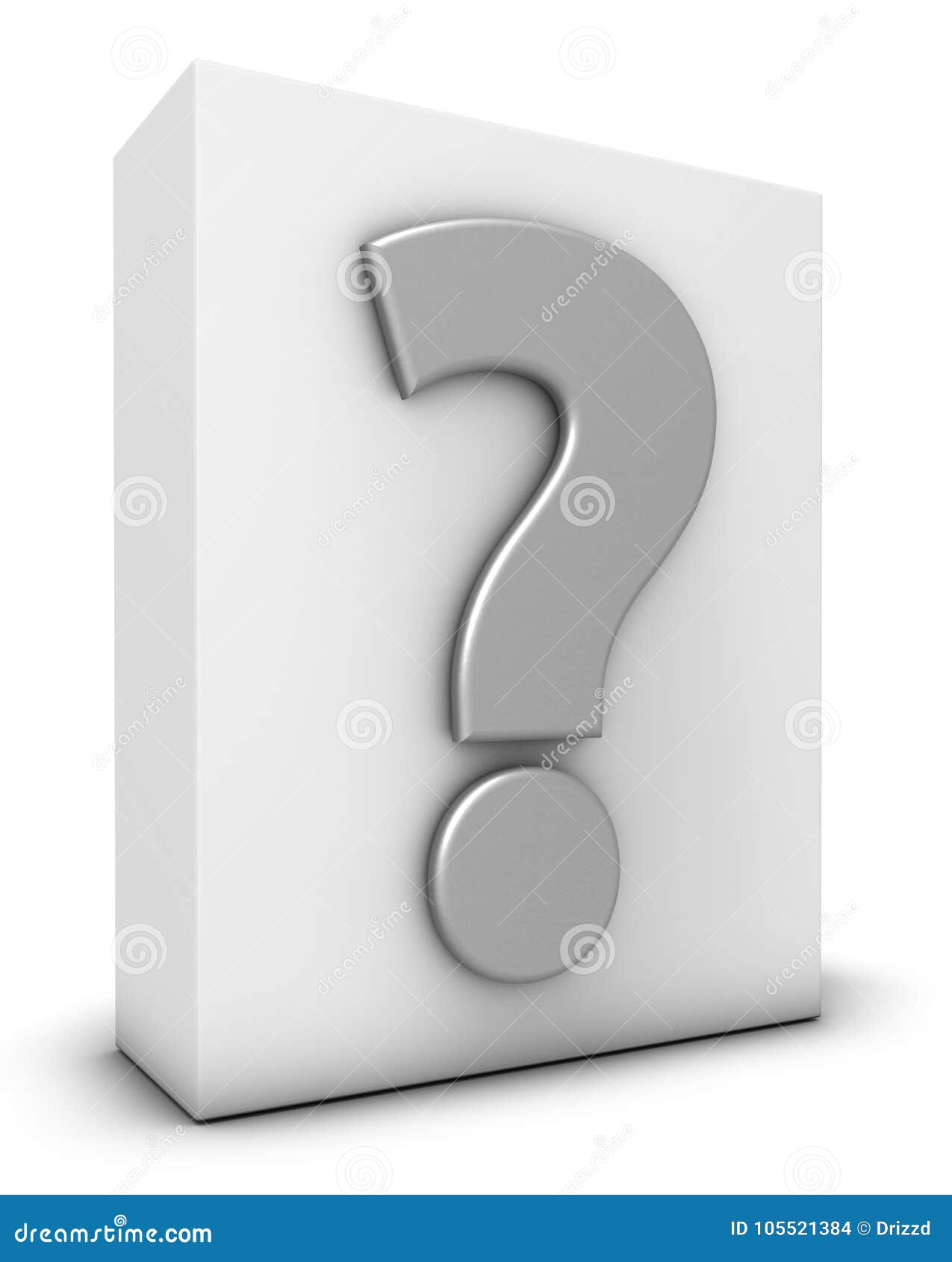 Question mark and box stock illustration. Illustration of help - 105521384