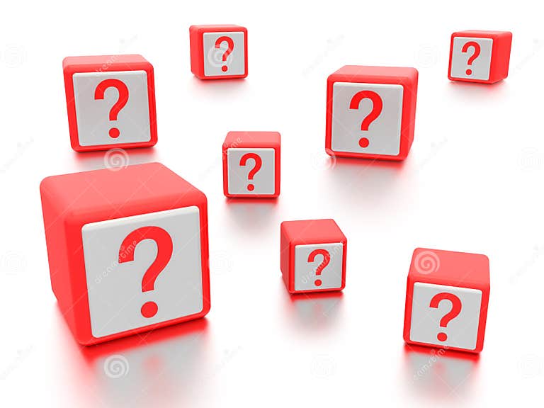 Question mark boxes. stock illustration. Illustration of square - 33891982