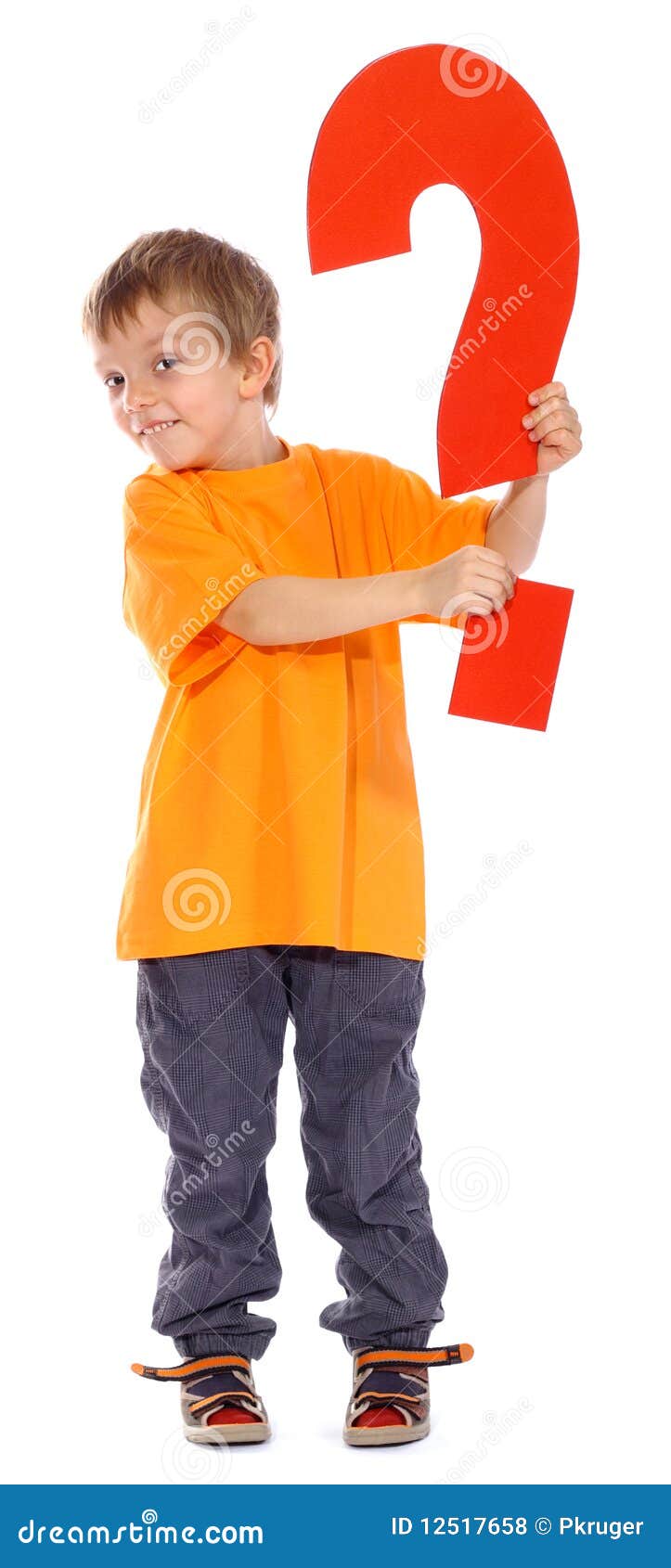 Question mark boy stock photo. Image of expression, educational - 12517658