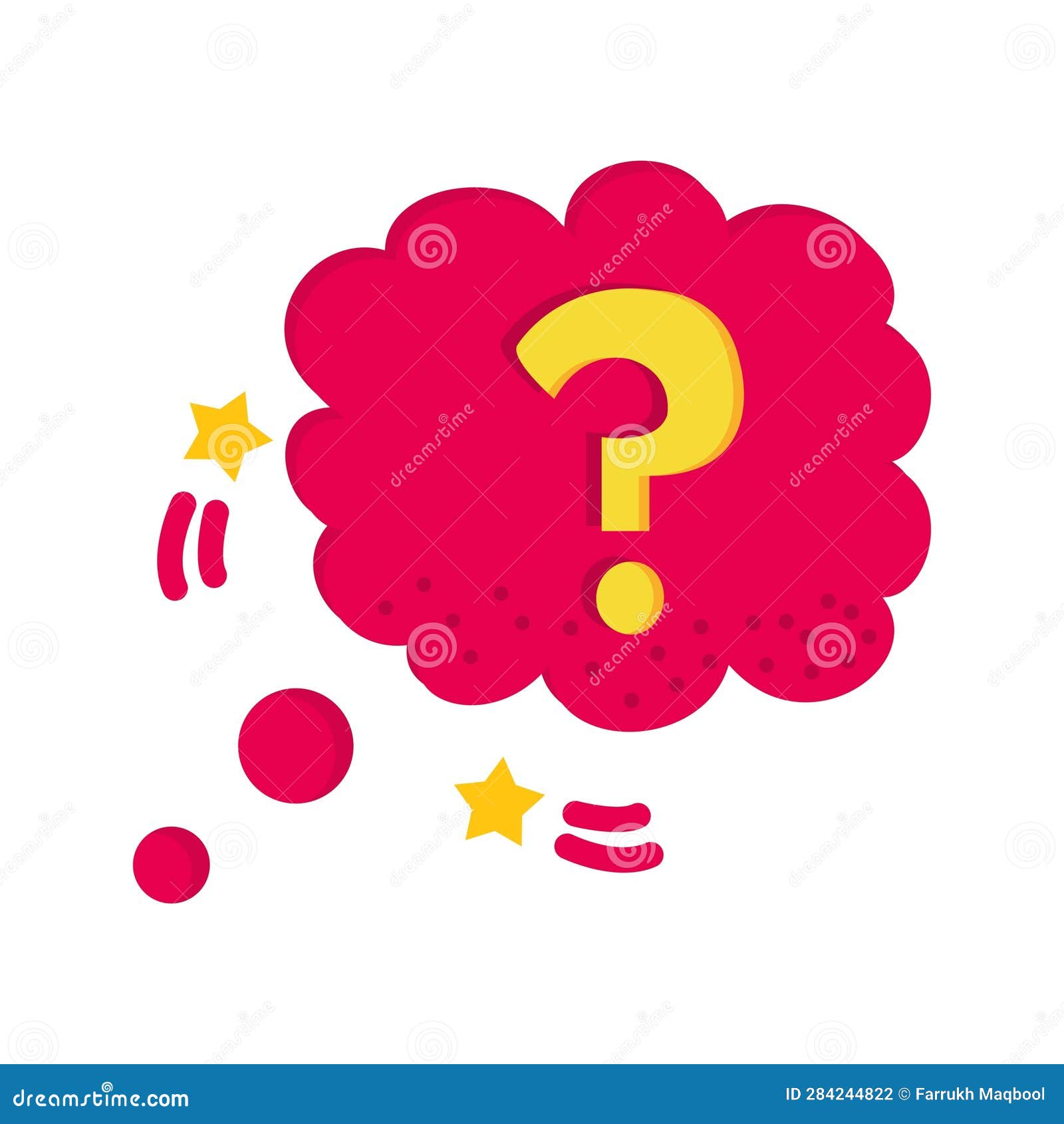 Question Mark Bubble Icon Image. Stock Vector - Illustration of symbol ...