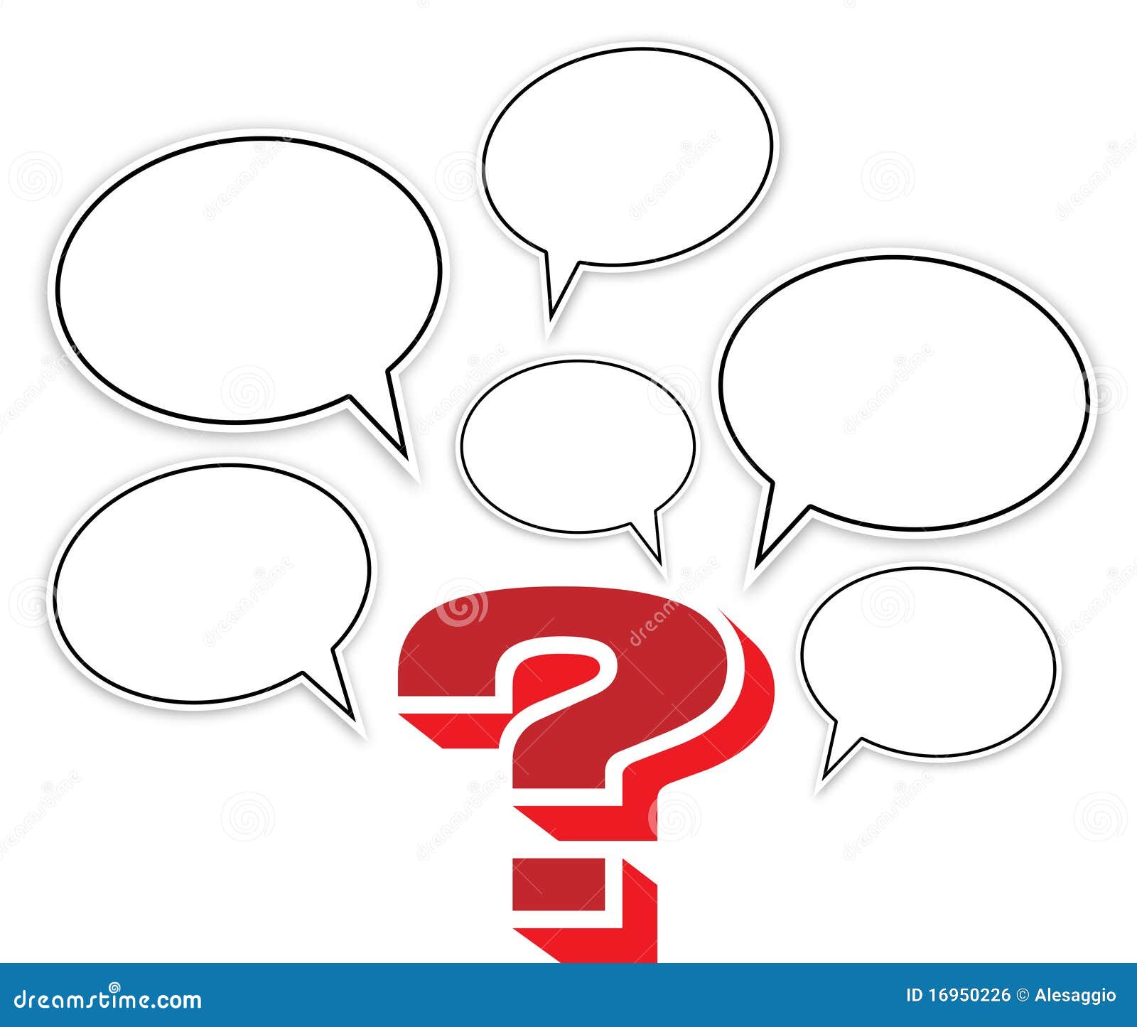 Question mark bubbles stock vector. Illustration of discovery - 16950226