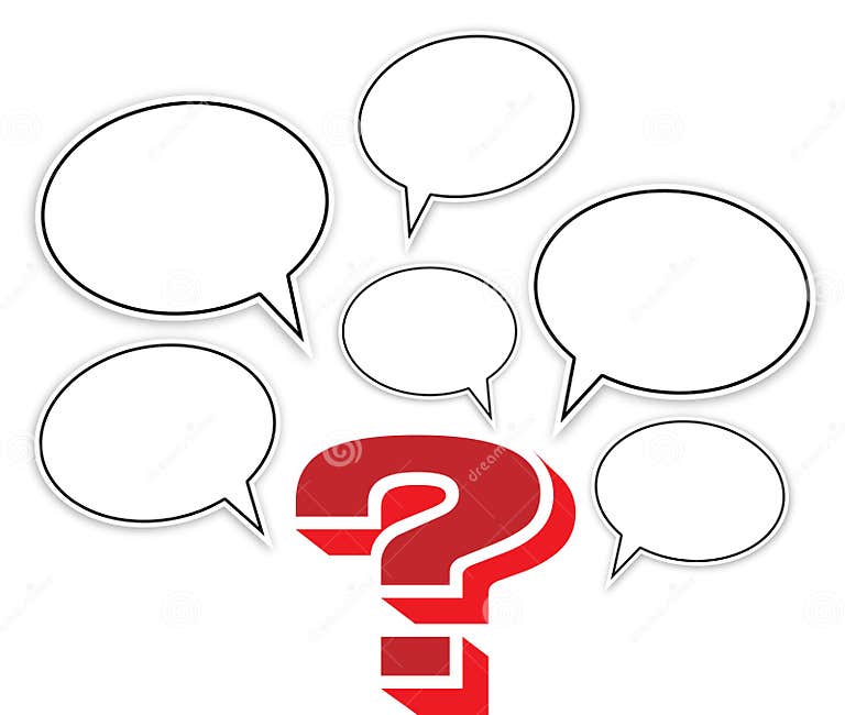 Question mark bubbles stock vector. Illustration of discovery - 16950226