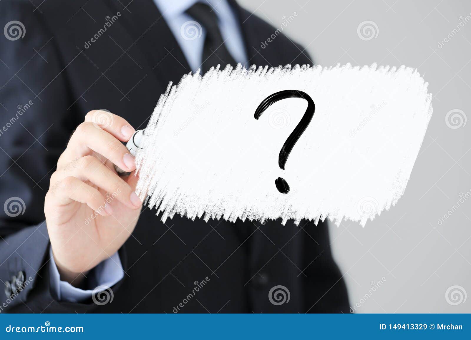 Question Mark Business Concept Stock Image - Image of forget, confusion ...