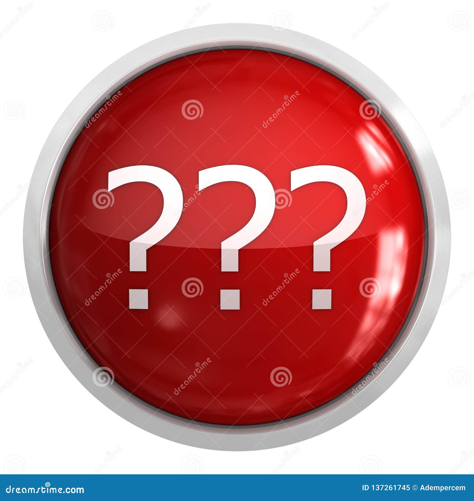 Question mark button stock illustration. Illustration of rendering ...