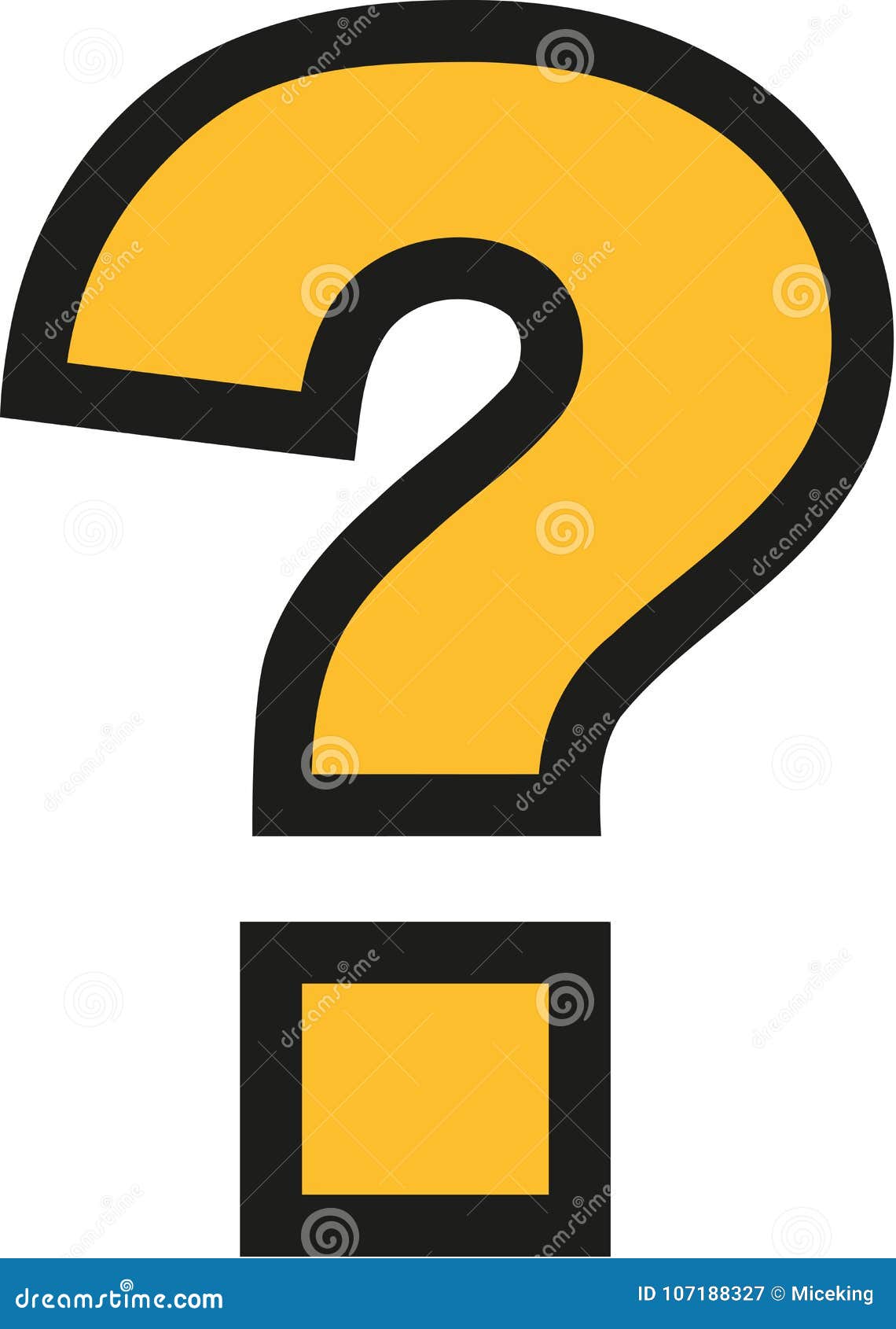 Question mark cartoon stock vector. Illustration of help - 107188327