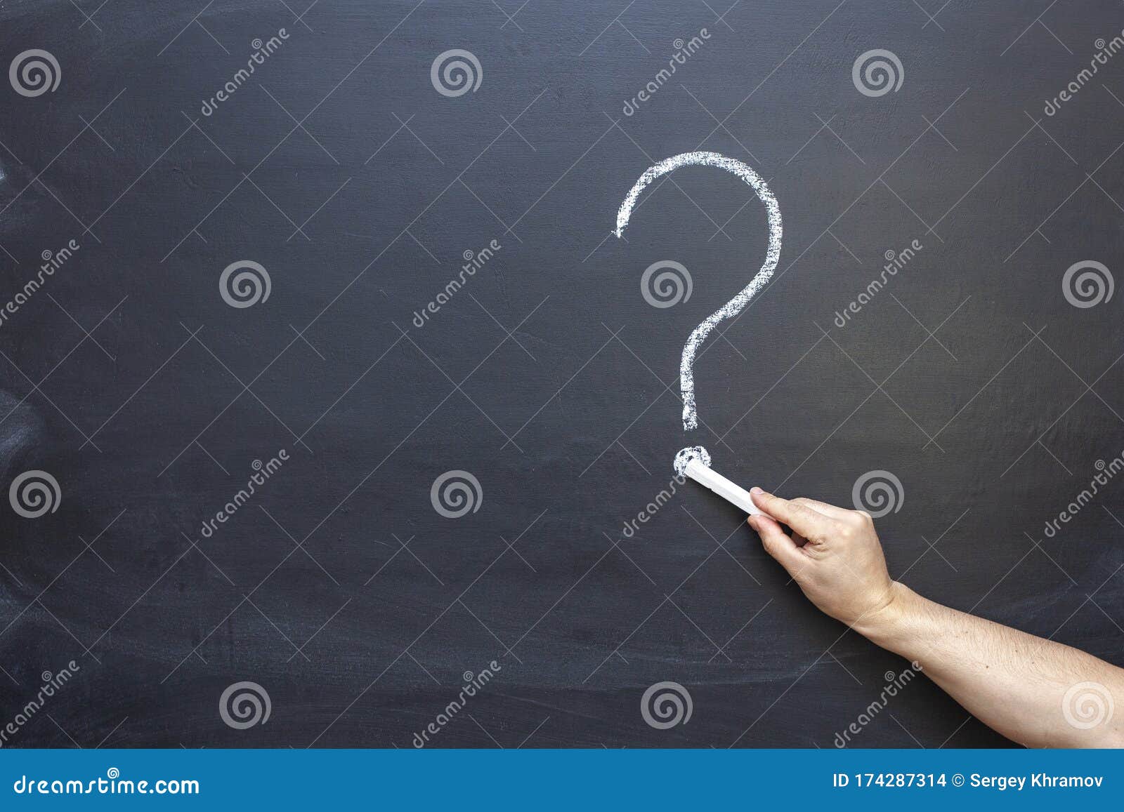 Question Mark Blackboard Sign Stock Photo - Image of background ...