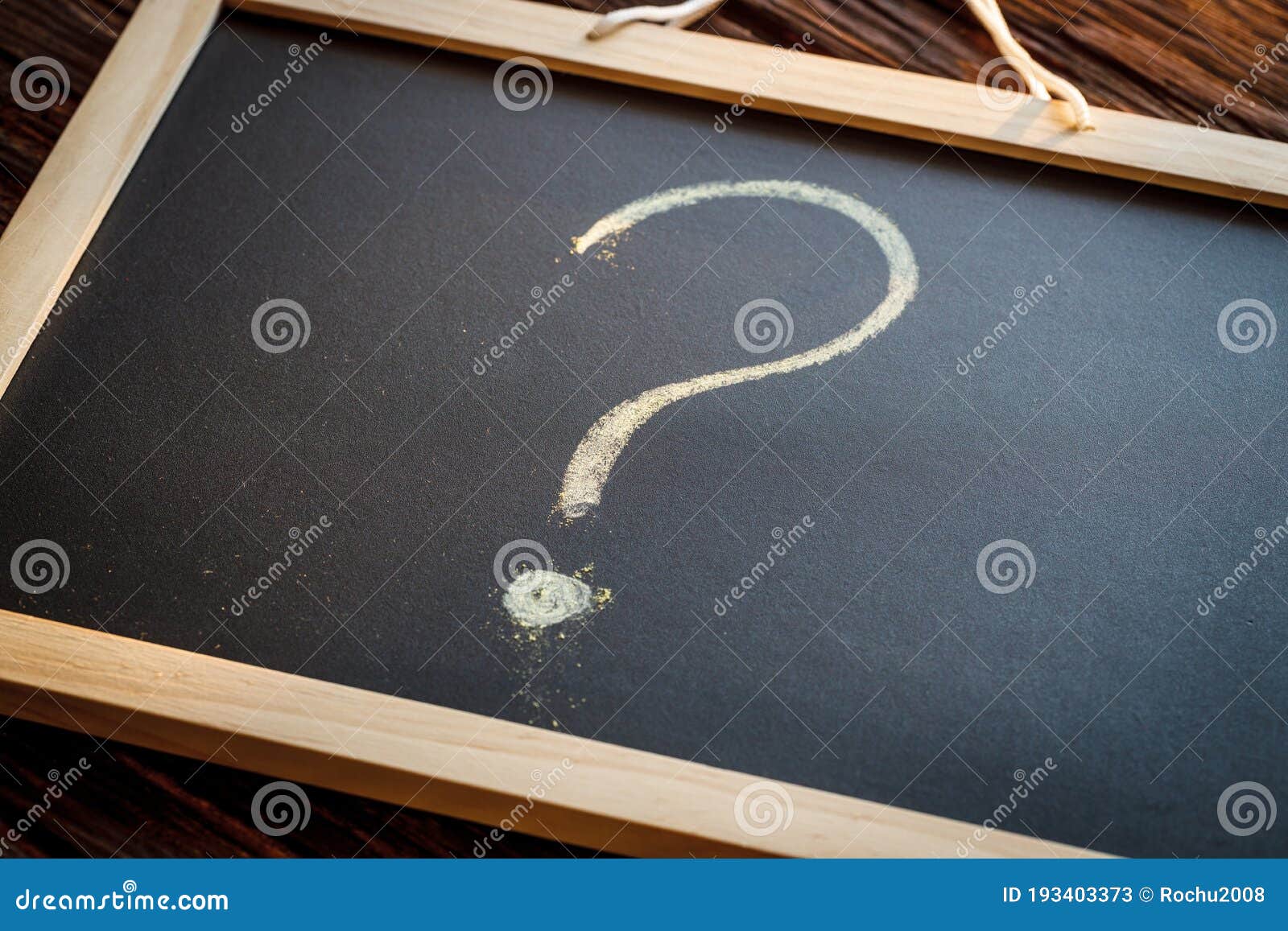 Question Mark on a Chalkboard. the Concept of the Unkown about the ...