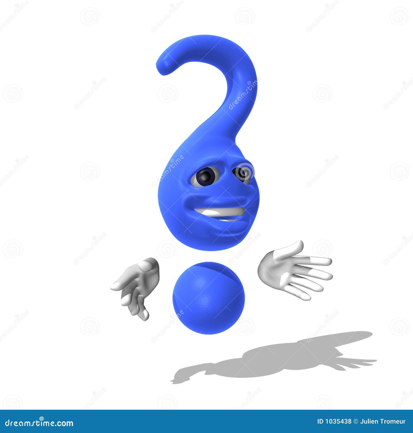 Question Mark Character Stock Photo | CartoonDealer.com #1035438