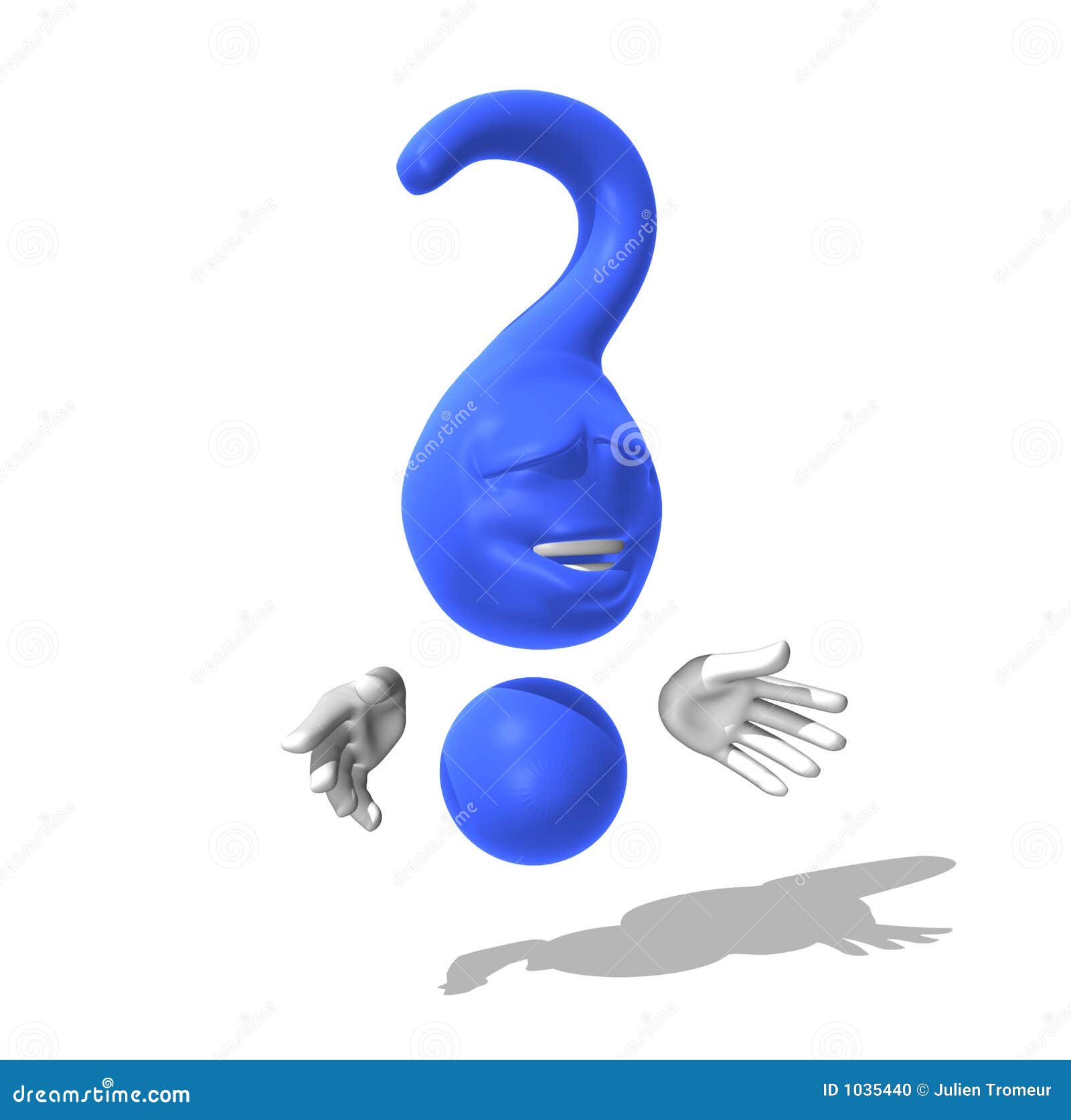 Question mark character stock illustration. Illustration of finger ...
