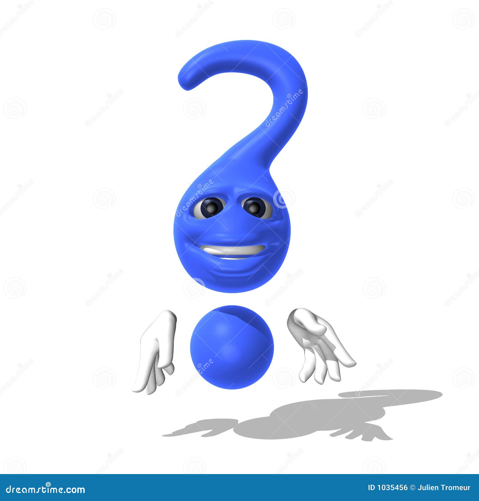 Question mark character stock illustration. Illustration of mark - 1035456
