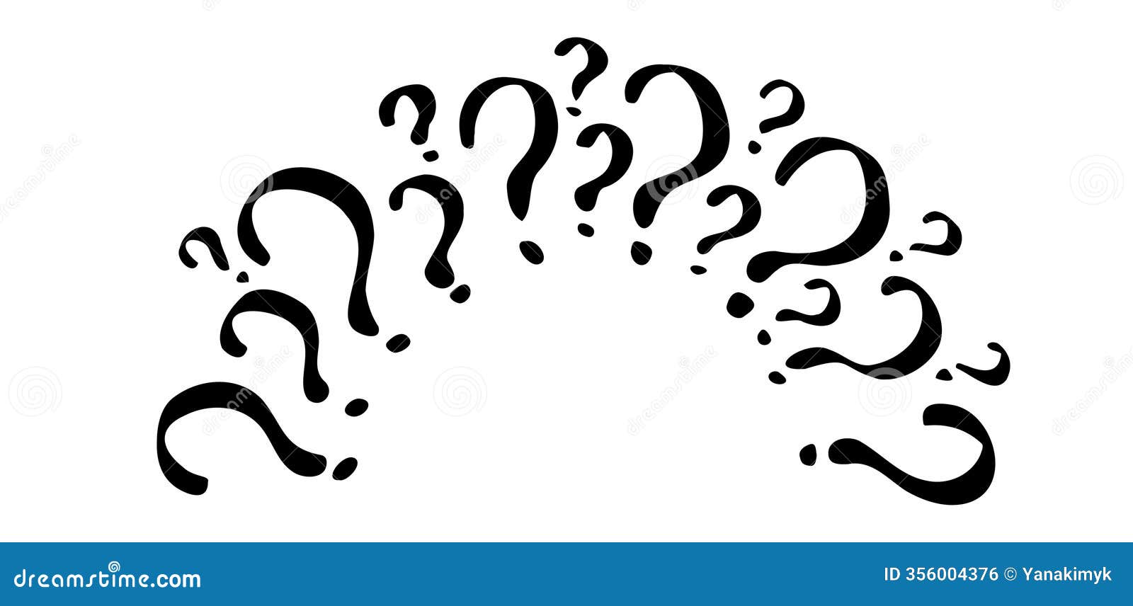 Question Mark Circle Around Concept Doodle Hand Drawn Frame. Question ...