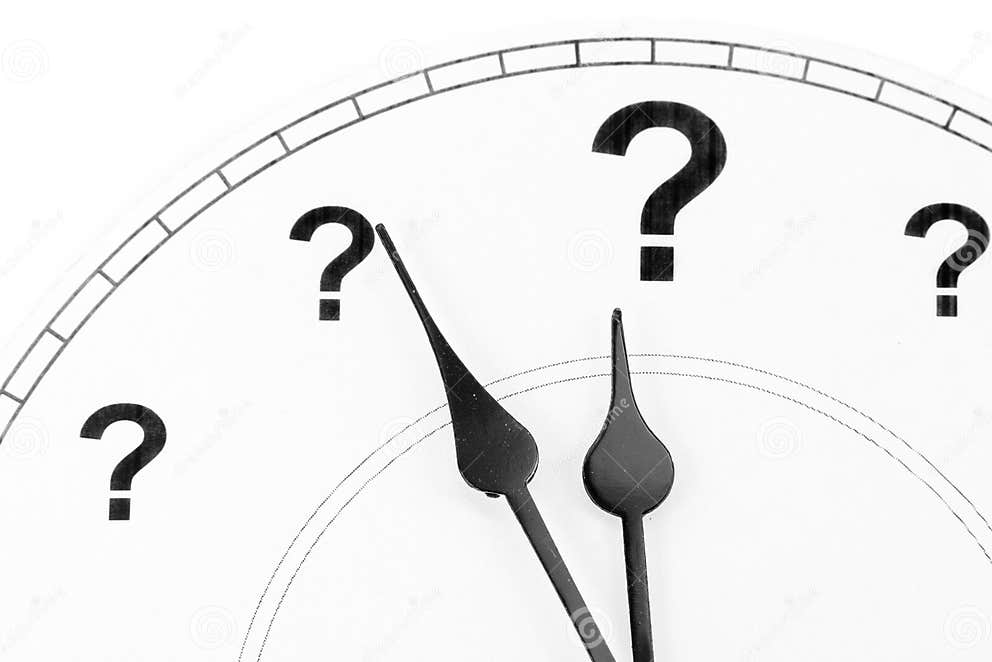 Question mark clock stock image. Image of sign, time, minutes - 2127057