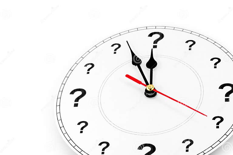 Question mark clock stock photo. Image of hand, minutes - 2127064
