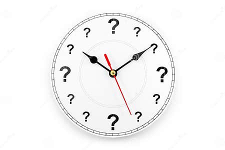 Question mark clock stock photo. Image of sign, hands - 2127118