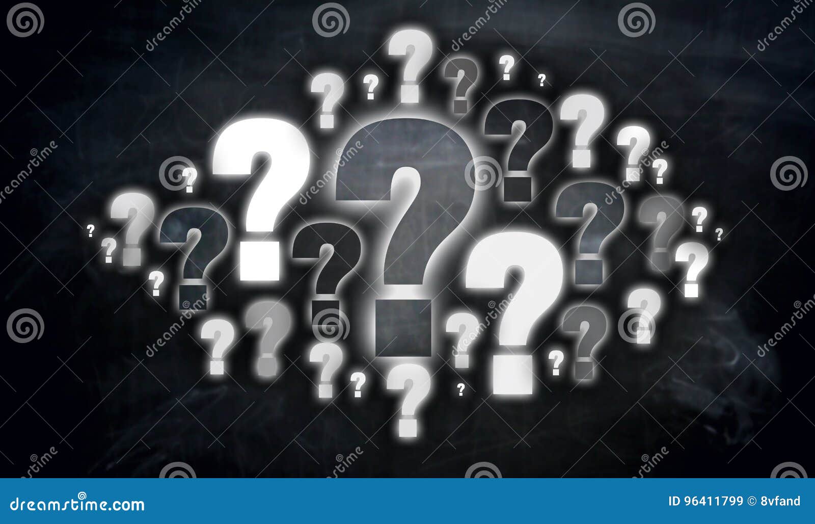 Question Mark Cloud Concept Visualization Stock Image | CartoonDealer ...