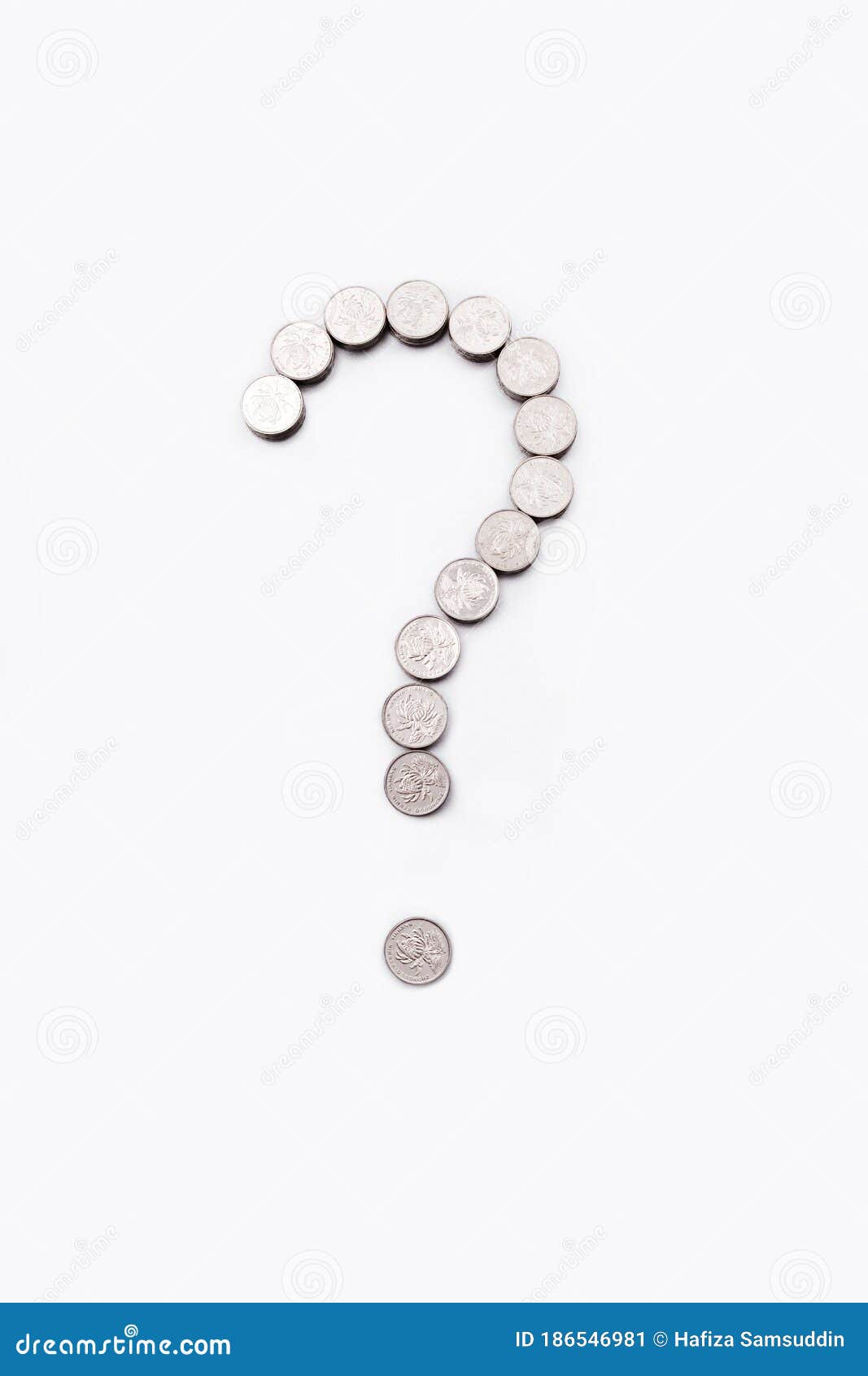 Question Mark Coins. Conceptual Image Stock Image - Image of mark ...