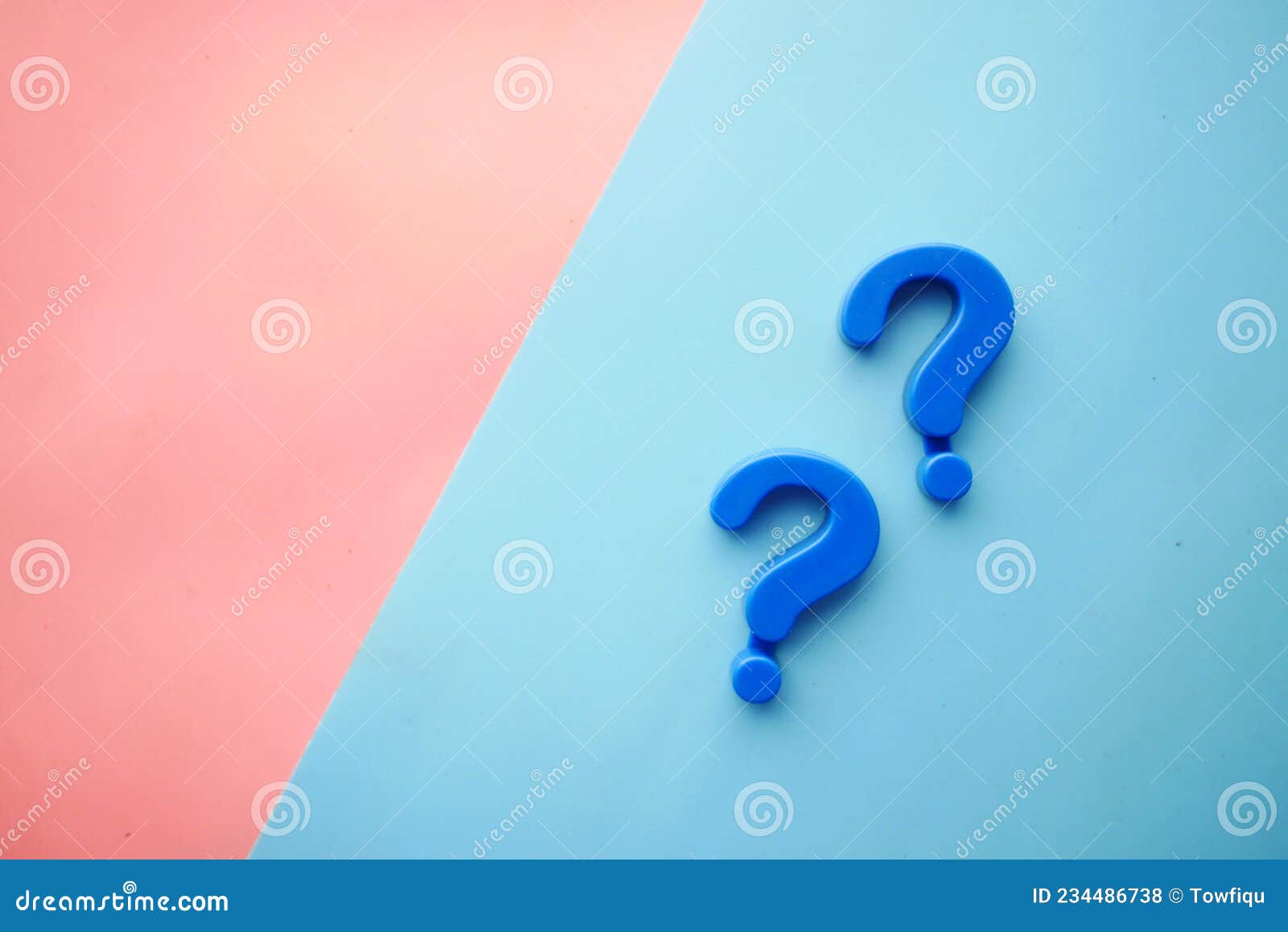 Question Mark on a Color Background with Copy Space Stock Photo - Image ...
