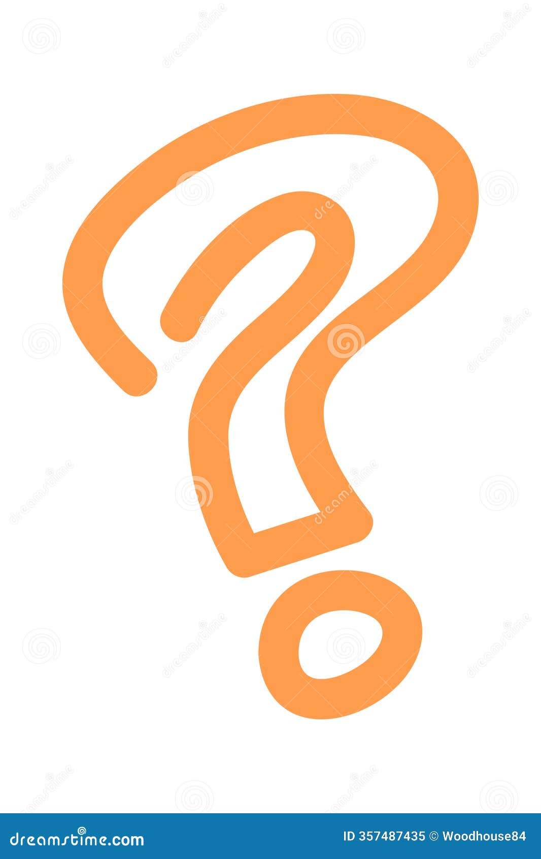 Question Mark Color Doodle Drawing Stock Vector - Illustration of ...