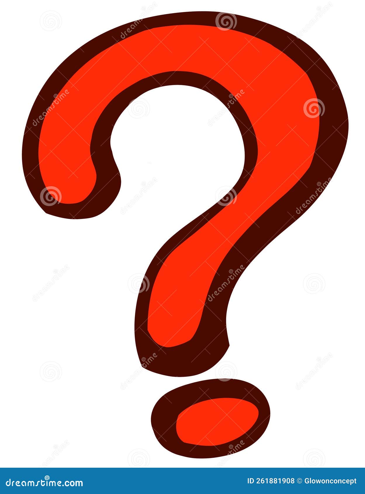 Question Mark with Color Doodle Symbol Icon Hand Drawn Illustration Art ...