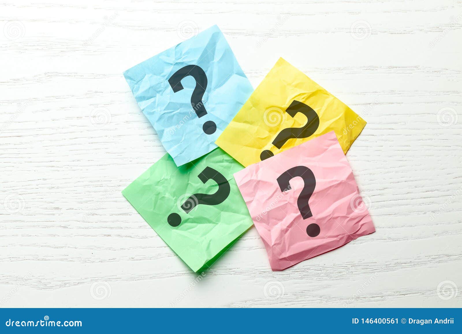 Question Mark on Colored Office Note Paper Stock Image - Image of ...